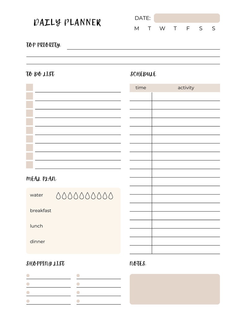 Digital Planner for Organization and Productivity. - Etsy