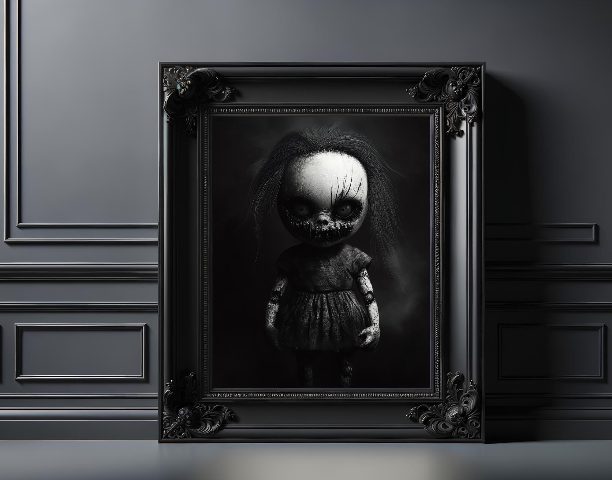 Macabre Horror Prints Horror Doll Wall Art Creepy Horror Doll Creepy ...