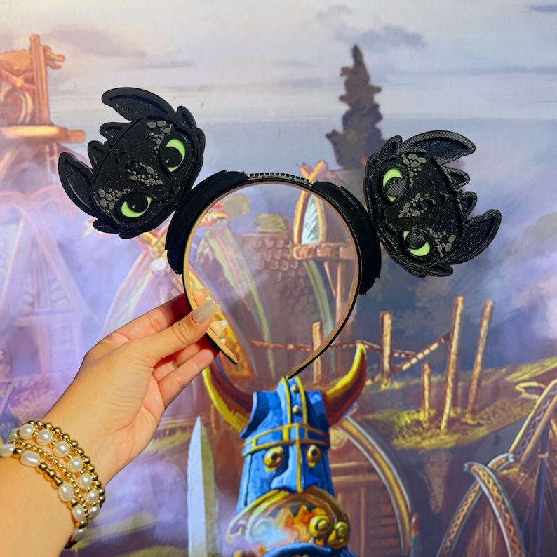 Toothless Inspired Ears | How to Train Your Dragon Headband | Night ...