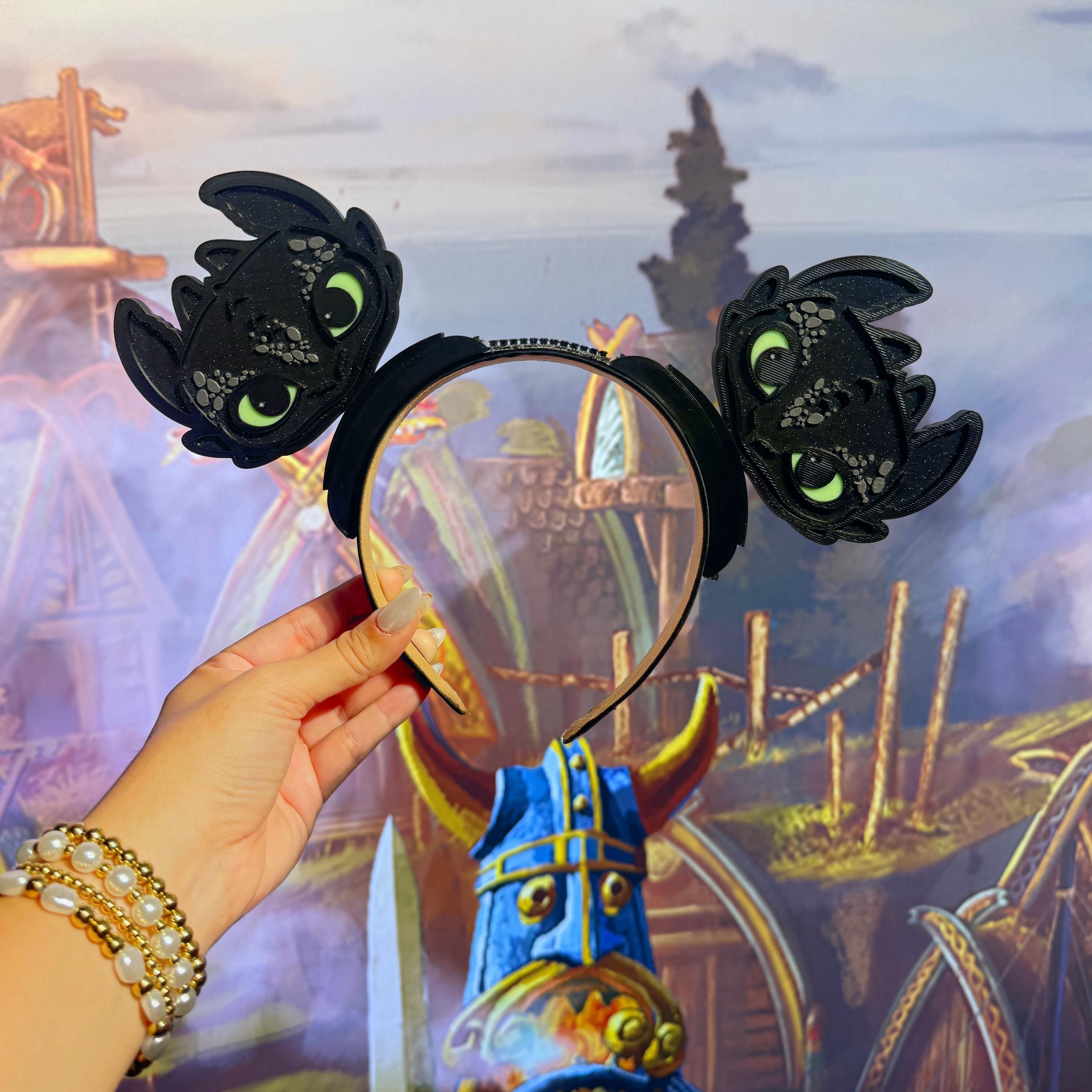 Toothless Inspired Ears | How to Train Your Dragon Headband | Night ...