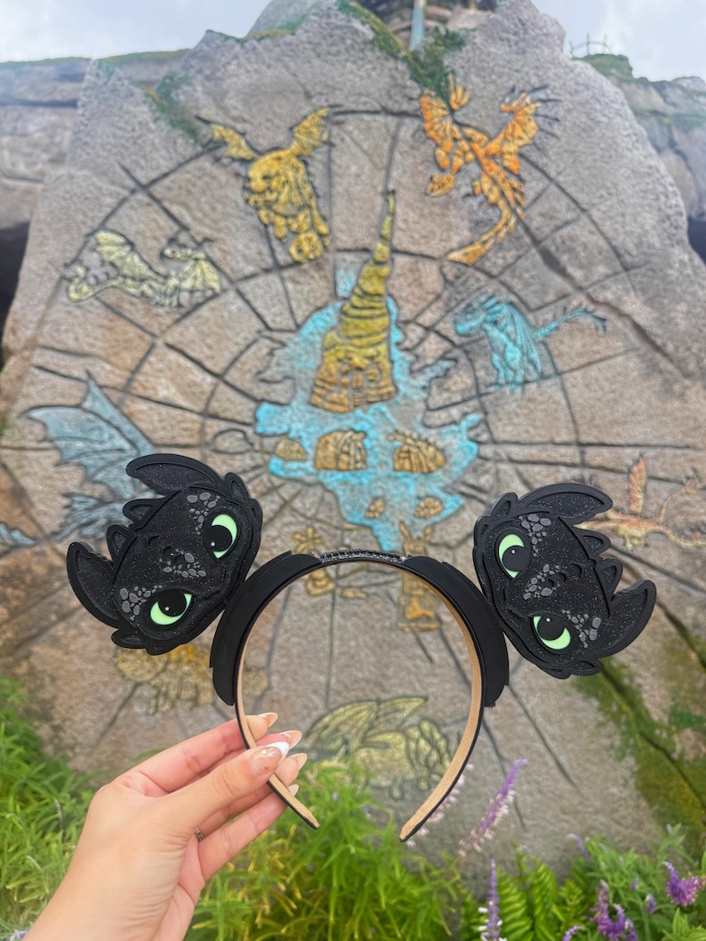 Toothless Inspired Ears | How to Train Your Dragon Headband | Night ...