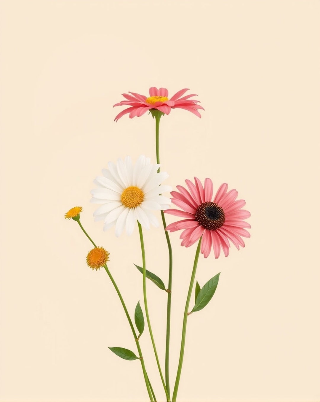 Simple Flower Wall Art Decor - Etsy