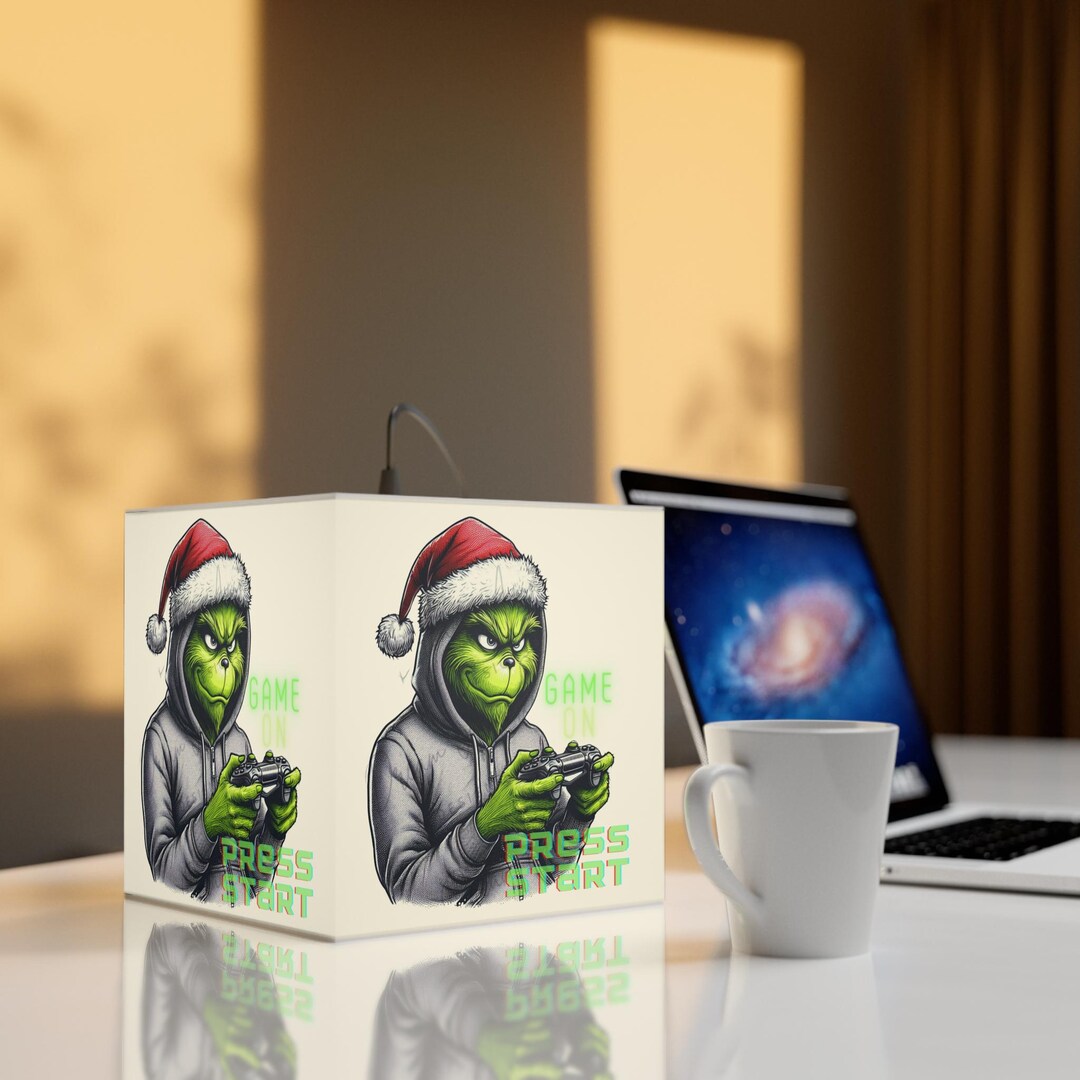 Grinch Light Cube Lamp, Dr. Seuss Christmas Decor, Holiday Night Light ...