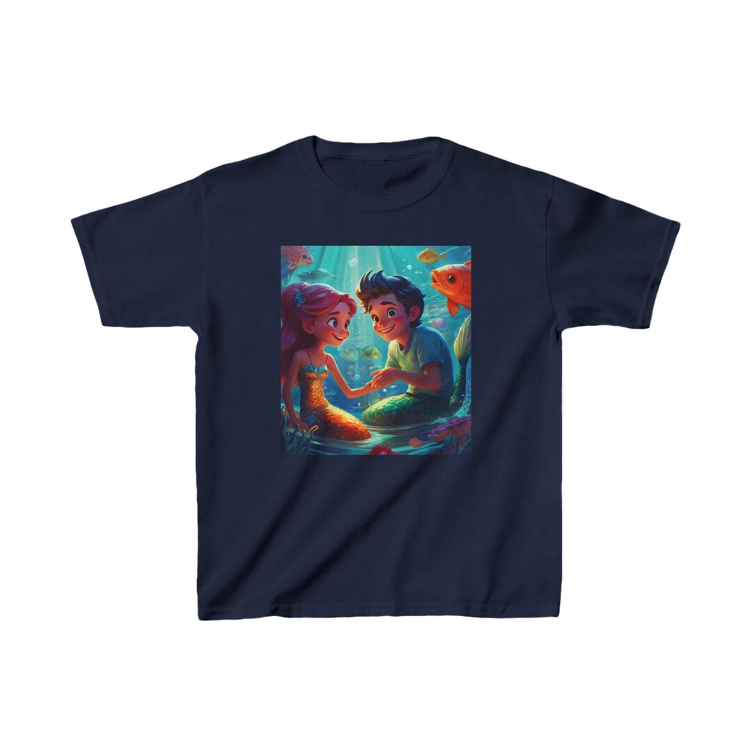 Kids T-shirt, Timmy & Gracie Mermaids Design, Mermaid Lover Tee ...