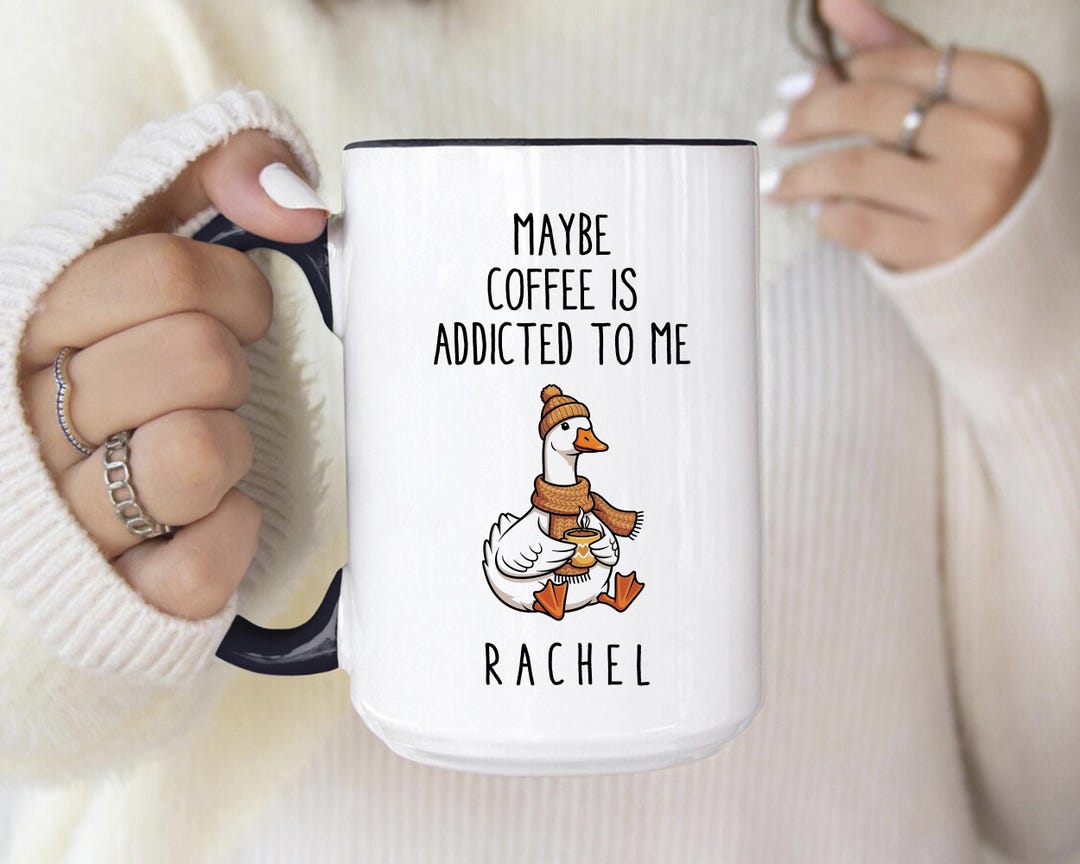 Fall Winter Silly Goose Coffee Mug, Custom Funny Coffee Lover Gift ...