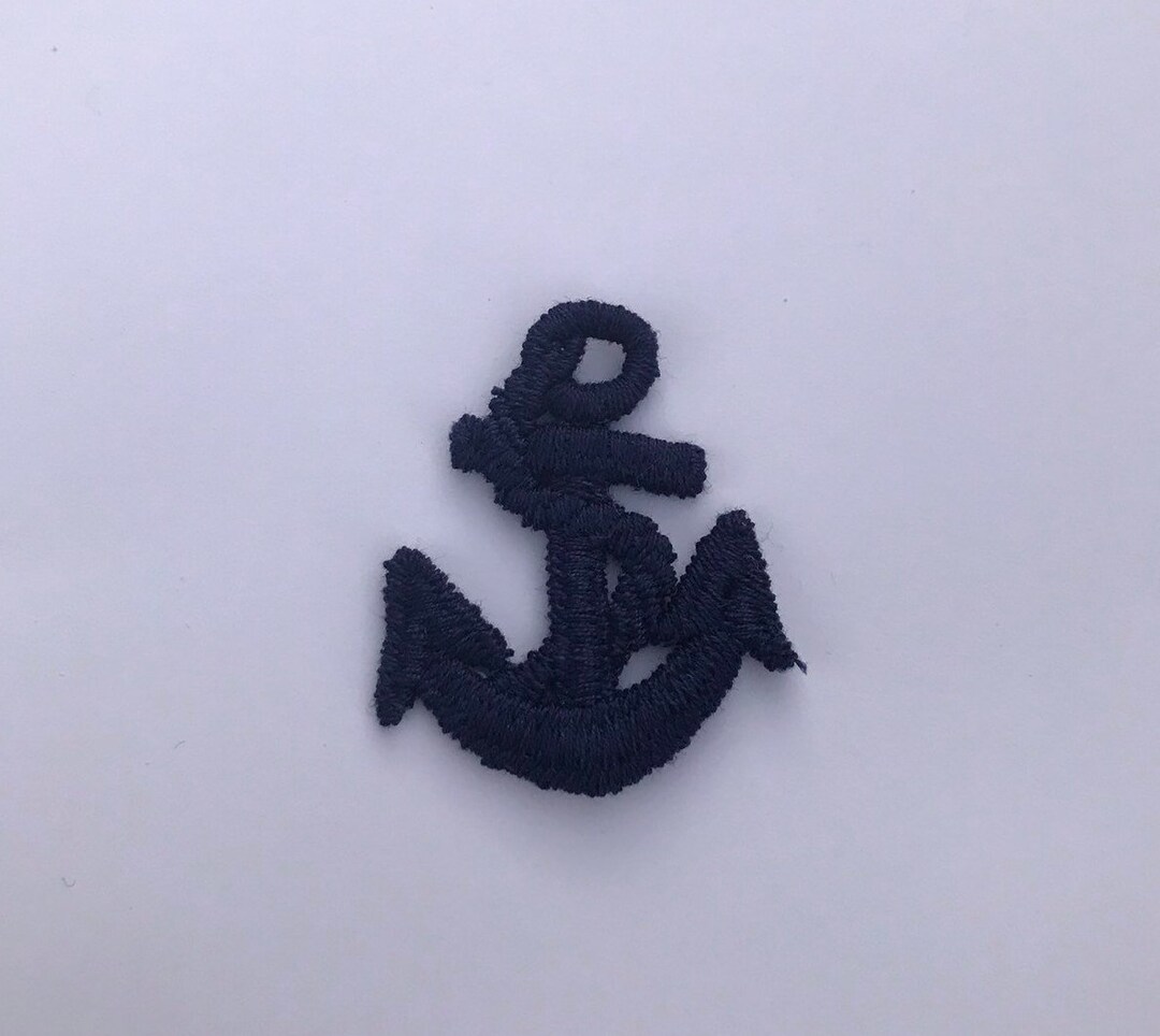 Small Anchor Patch Embroidered Patch Vintage 1980s Navy Anchor Patch ...