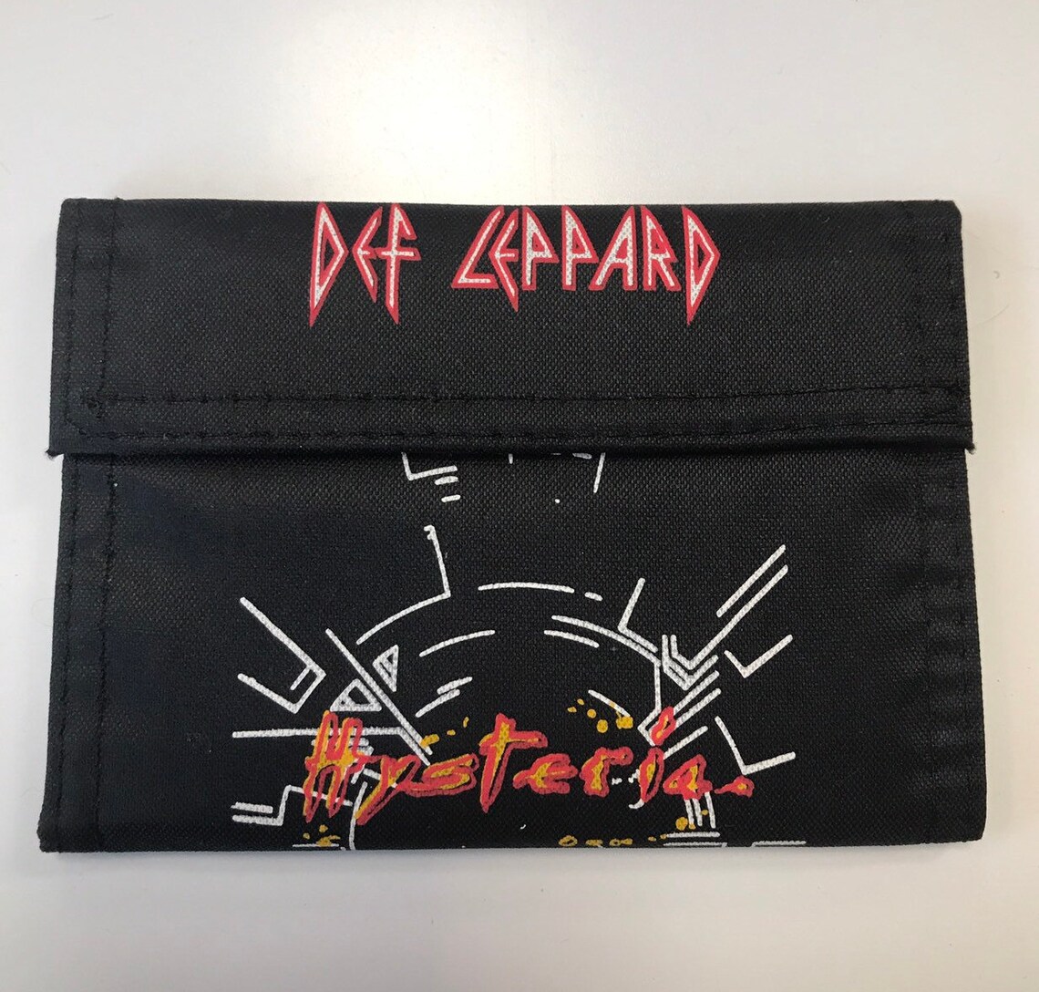 Def Leppard Nylon Wallet Vintage 80s Wallet 1980s Fabric | Etsy