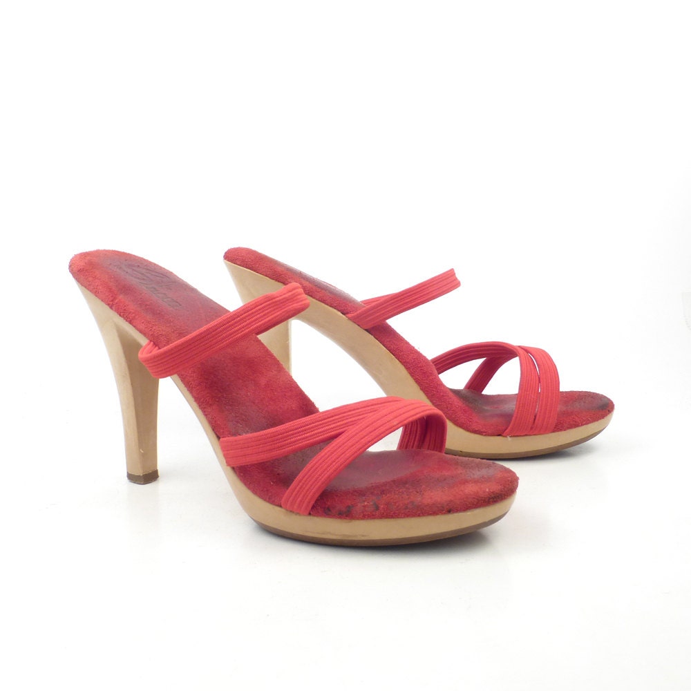 Sbicca Plastic Heels Vintage 1970s Shoes Disco High Heel | Etsy