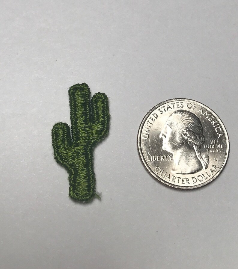 Small Cactus Patch Embroidered Patch Vintage 1980s Tiny Patch - Etsy