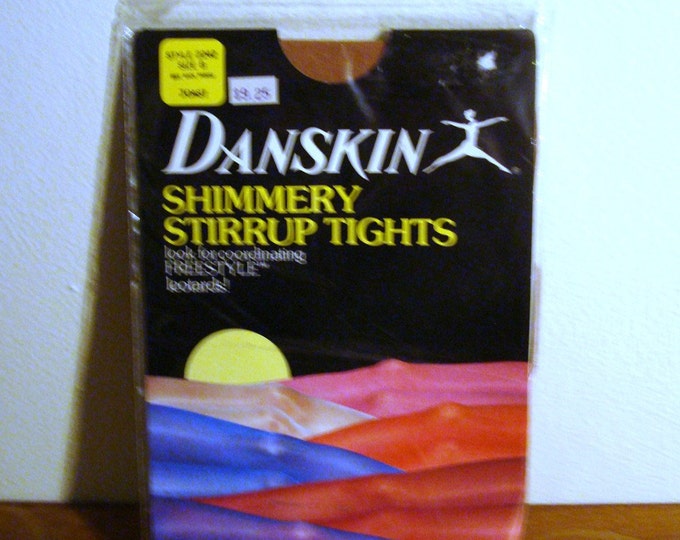 Vintage 1980s Danskin Tights Toast Brown Shimmery Stirrup Leggings ...