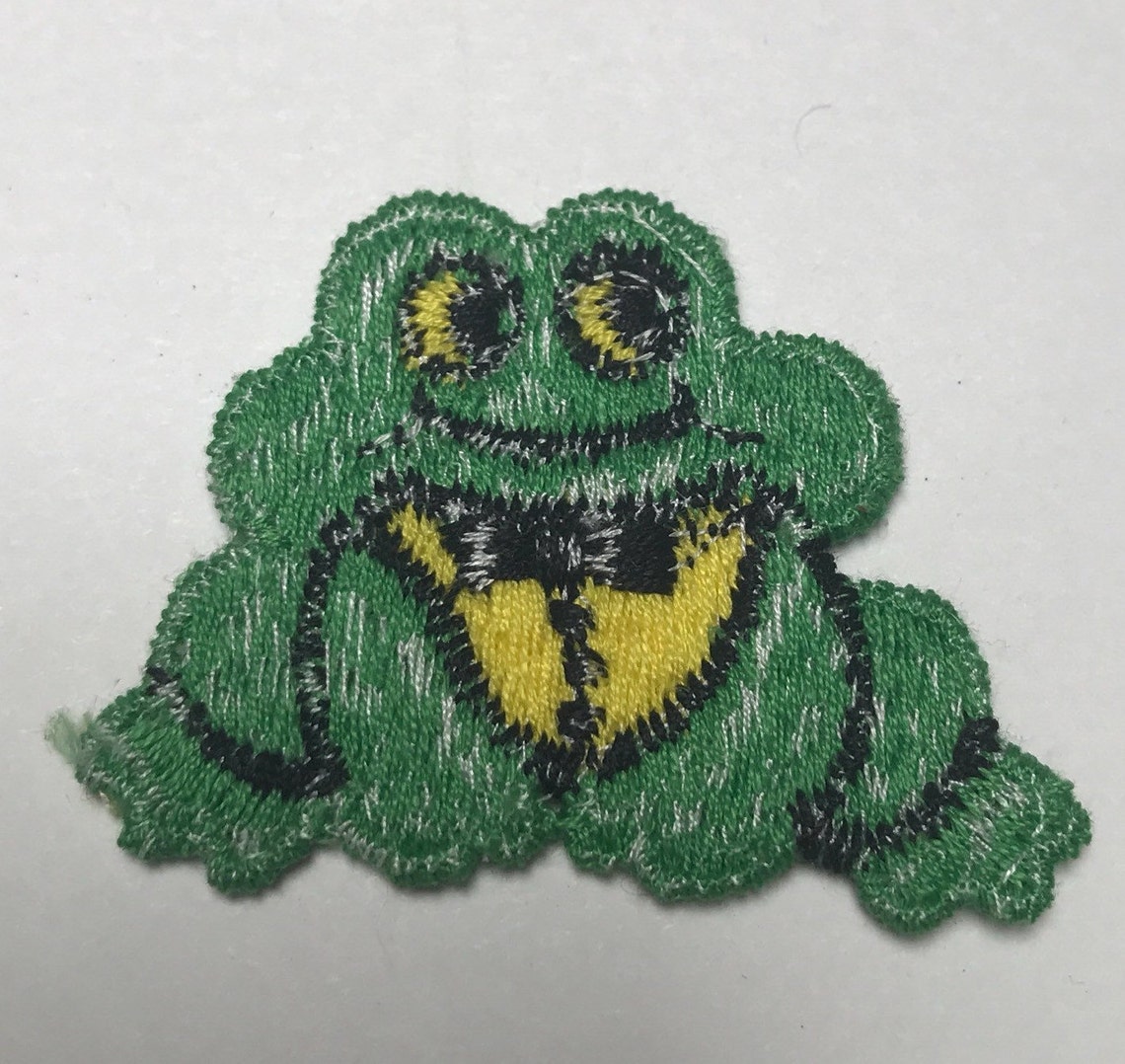 Frog Patch Embroidered Iron-on Vintage Clothing Patch Jacket - Etsy