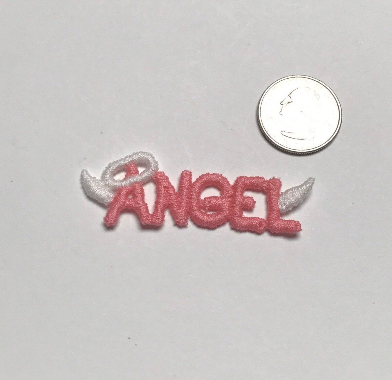Small Angel Patch Embroidered Patch Vintage 1990s Nineties Tiny Patch ...