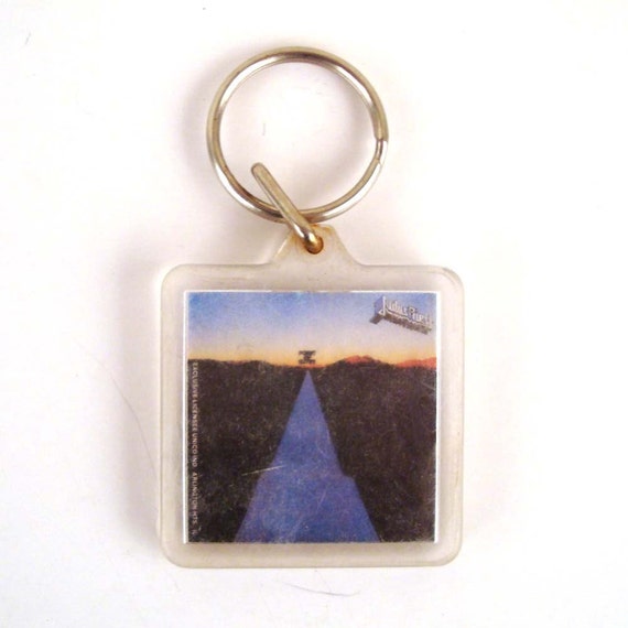 Keychain Vintage 1982 Judas Priest Point of Entry Pla… - Gem