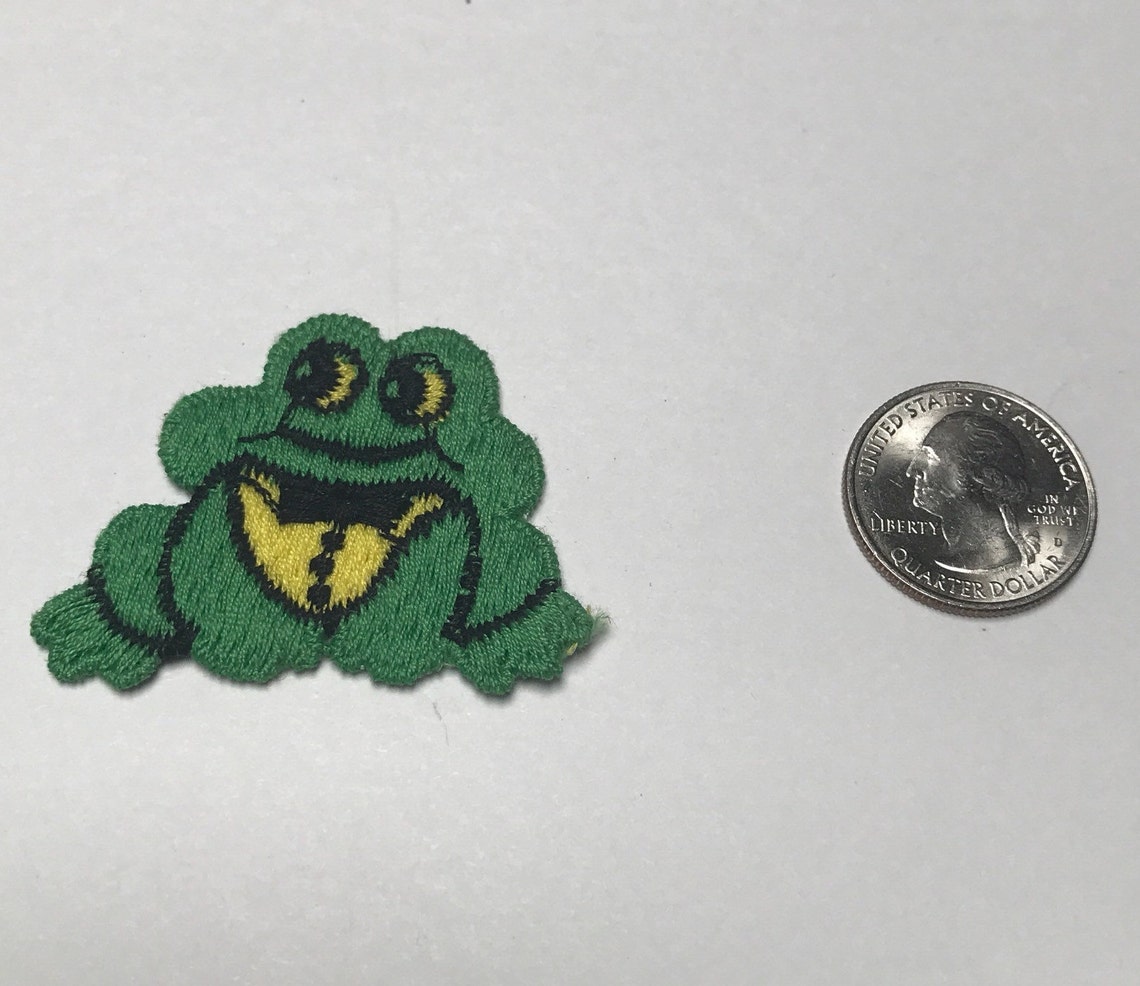 Frog Patch Embroidered Iron-on Vintage Clothing Patch Jacket - Etsy