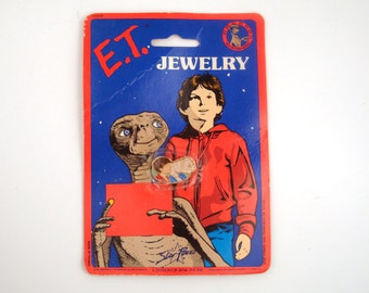 Vintage 1980s ET Pin | Etsy