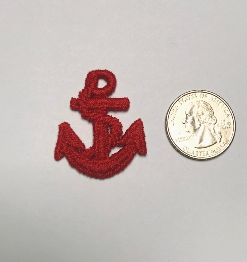 Small Anchor Patch Embroidered Patch Vintage 1980s Red Sew on - Etsy