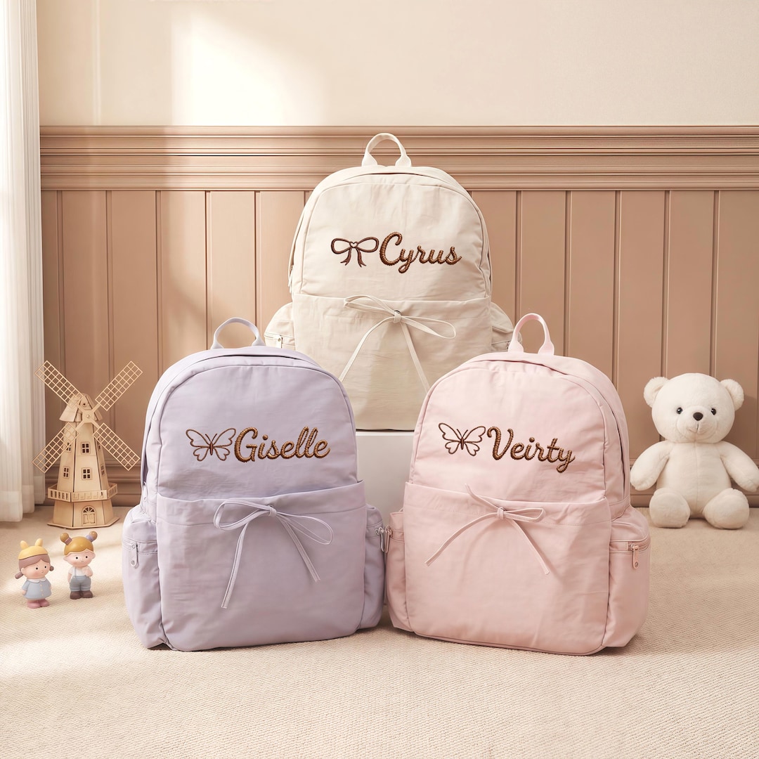 Personalized Kids Backpack With Name, Custom Embroidered Name Backpack ...