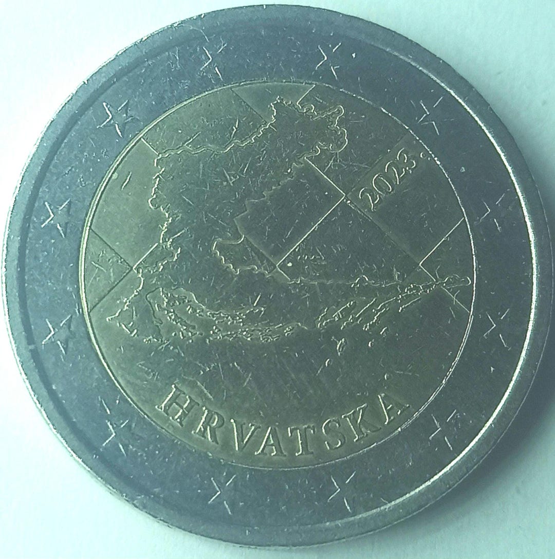 HRVATSKA - CROATIA 2 EURO Coin 2023 - Etsy