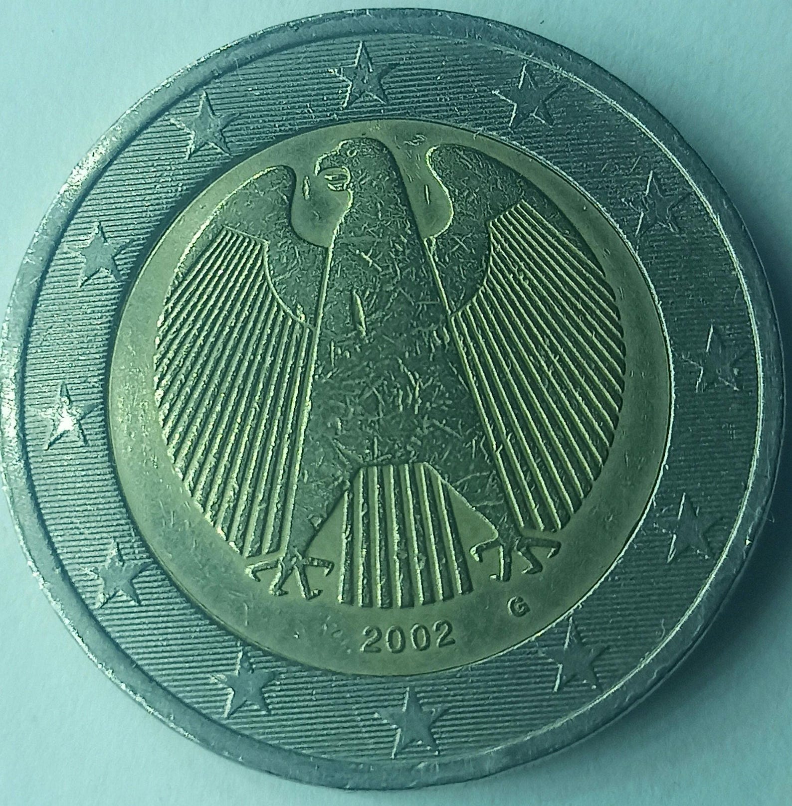 German 2 Euro Coins Complete Set 2002 EAGLE Very Rare - Etsy