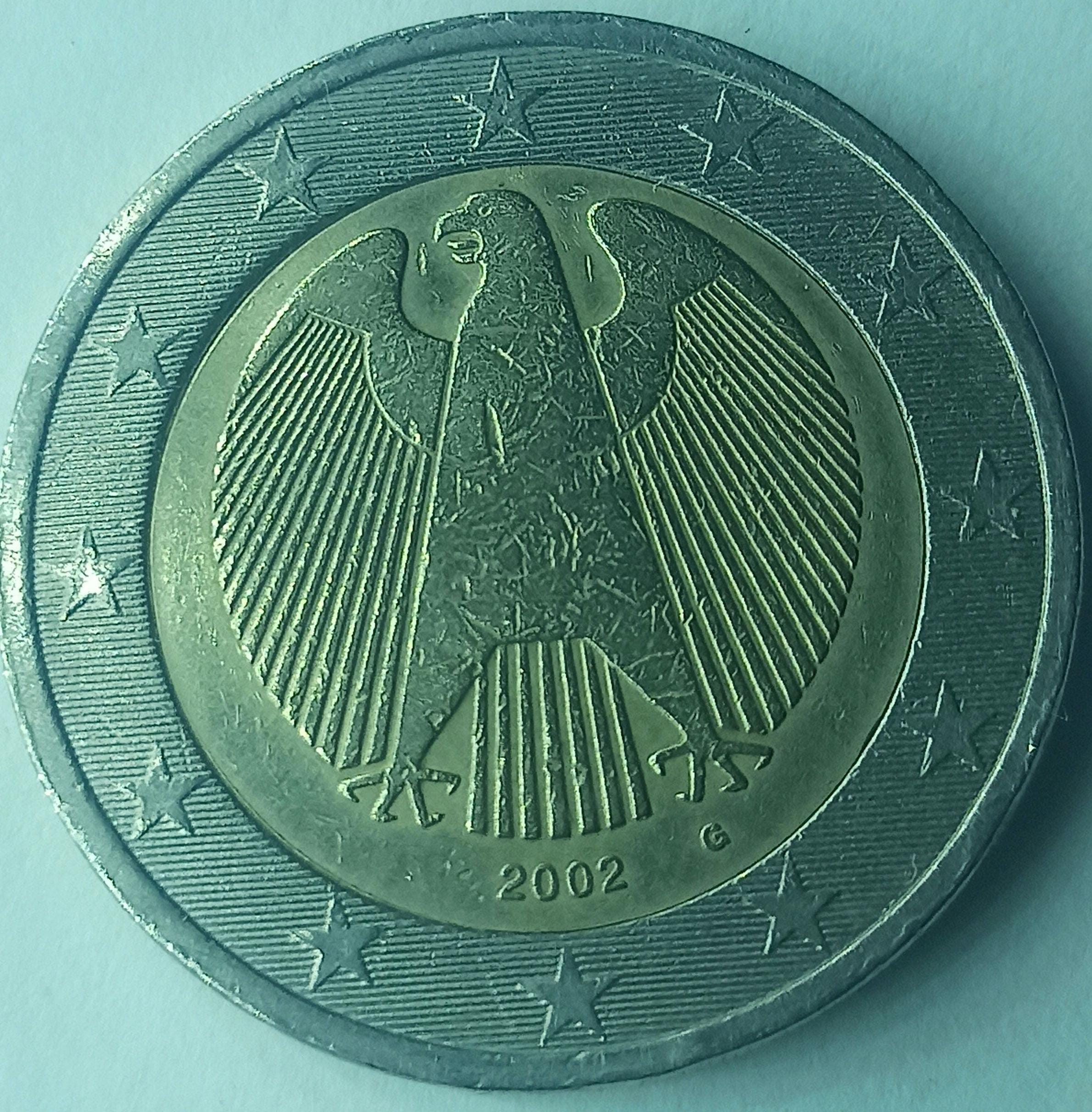 German 2 Euro Coins Set 2002 EAGLE Very Rare - Etsy