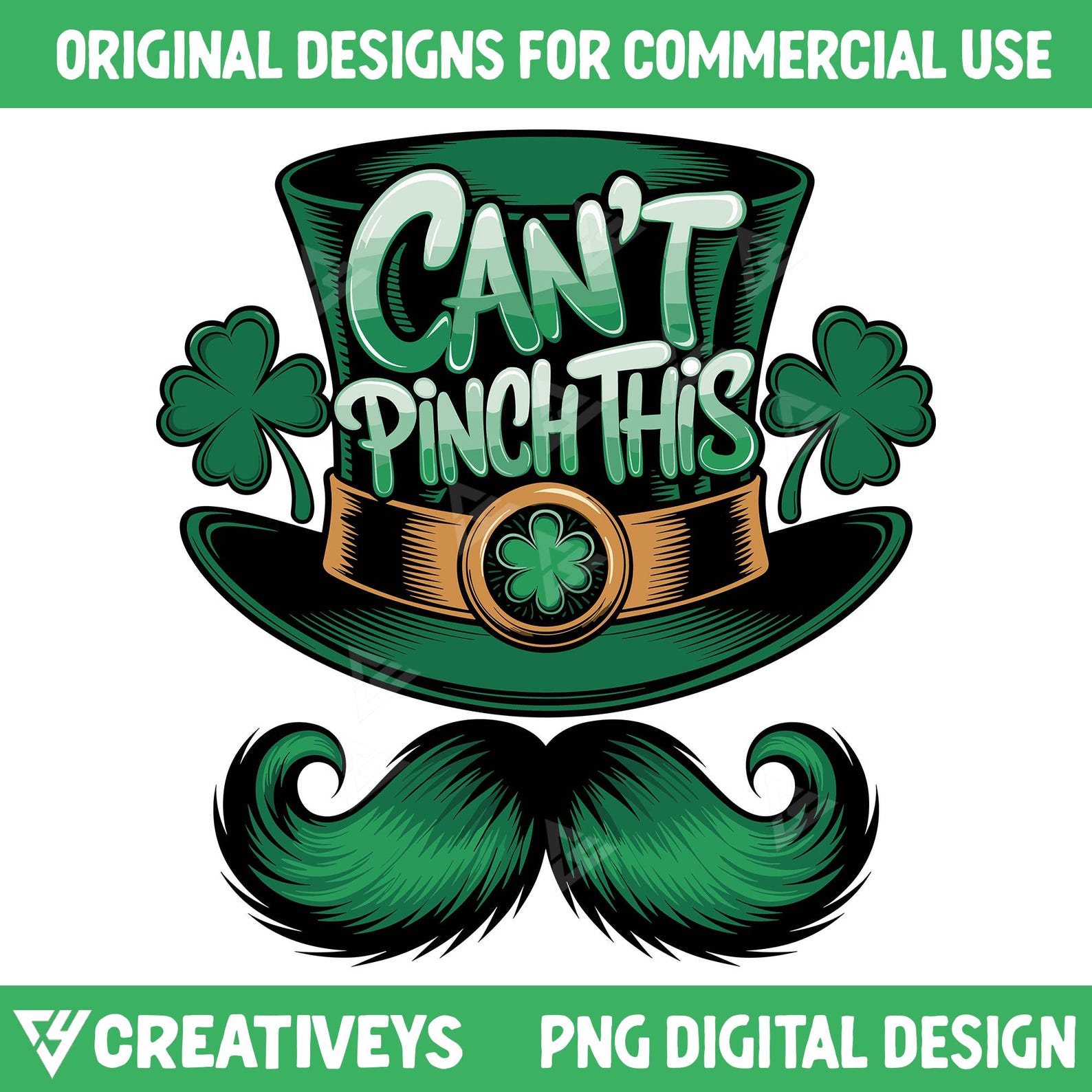 Can't Pinch This Png , St Patrick's Day PNG, St. Paddy PNG, Retro Png ...