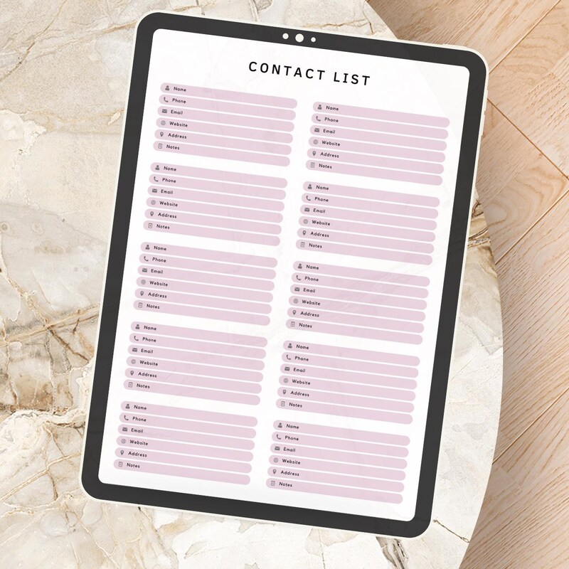 Family Address List - Etsy