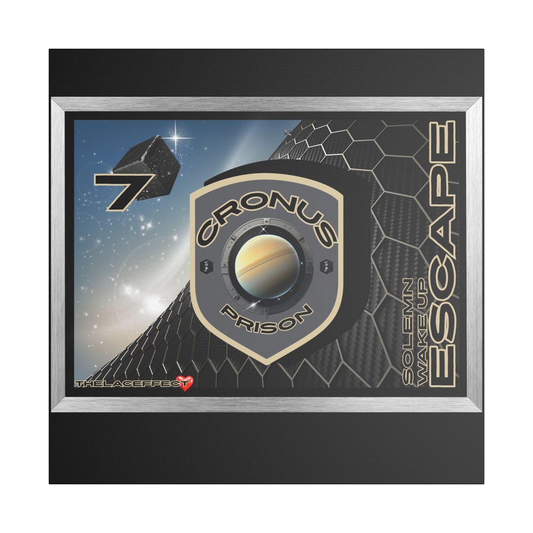 Saturn Cronus 'truth Escape' Canvas Print: Esoteric Spiritual Art - Etsy