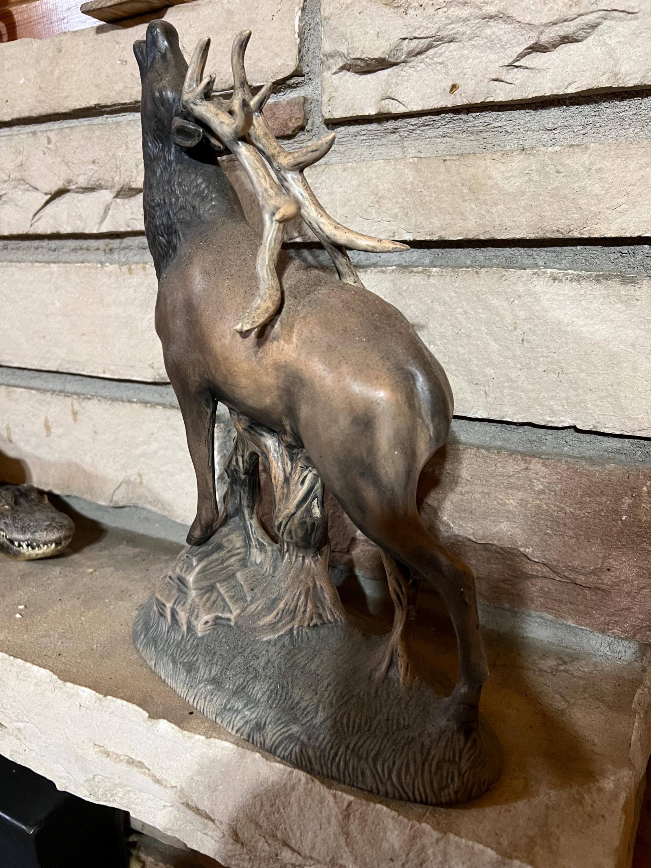 Elk Figurine 15.5” T, 11 “W & 5“ D. Can Order in Bisque Ready to Paint ...