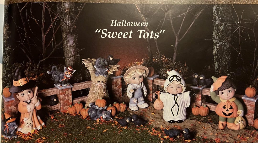Sweet Tots, Halloween Ghost Girl, Pumpkin Boy, Scarecrow Boy, Witch ...