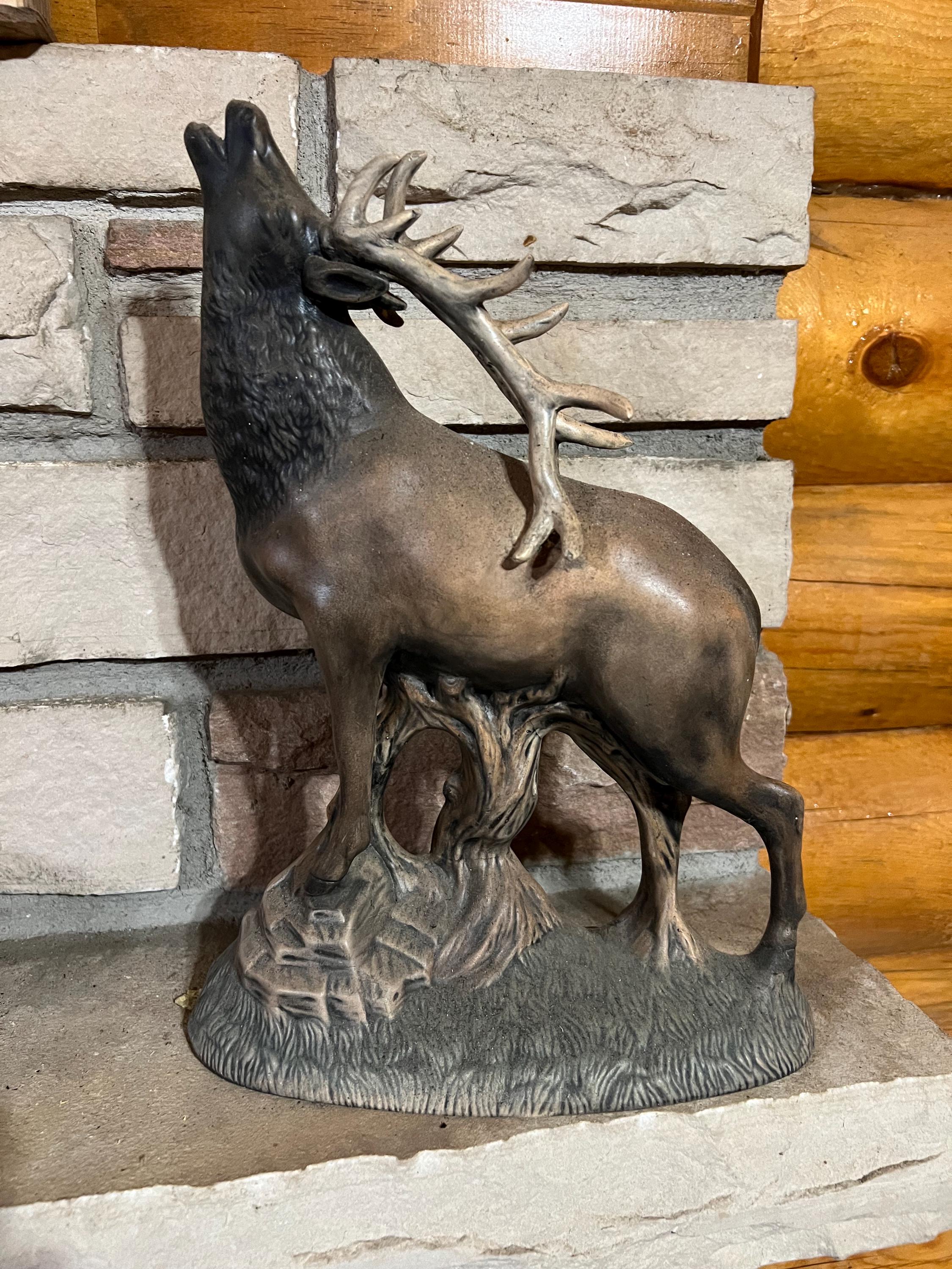 Elk Figurine 15.5” T, 11 “W & 5“ D. Can Order in Bisque Ready to Paint ...