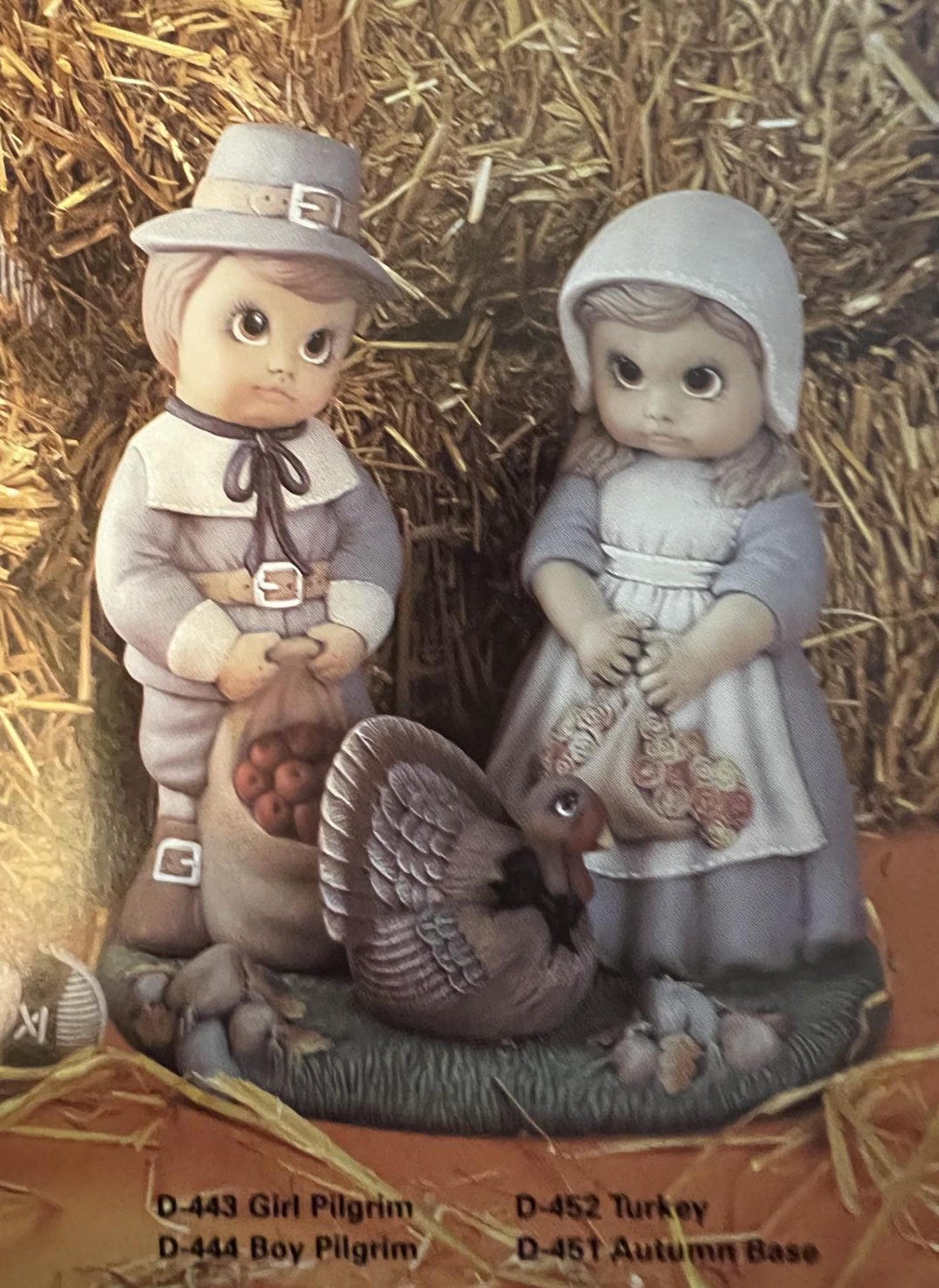 Ceramic Bisque Pilgrim Boy and Girl: Thanksgiving Decor - Etsy