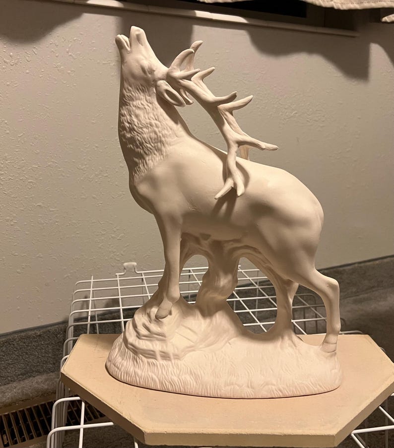 Realistic Elk Figurine: Hunter Gift, Ready to Paint or Finished - Etsy