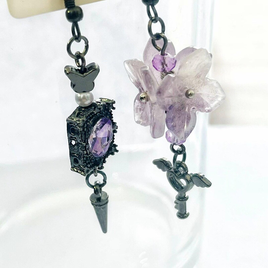 Honkai Star Rail the Herta Inspired Earrings | Gothic Lolita Purple ...