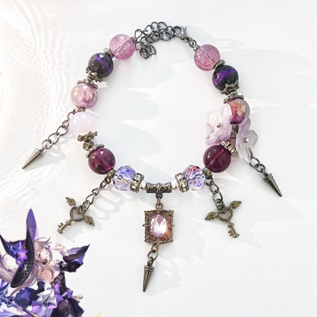 Honkai Star Rail the Herta Inspired Bracelet | Gothic Lolita Purple ...