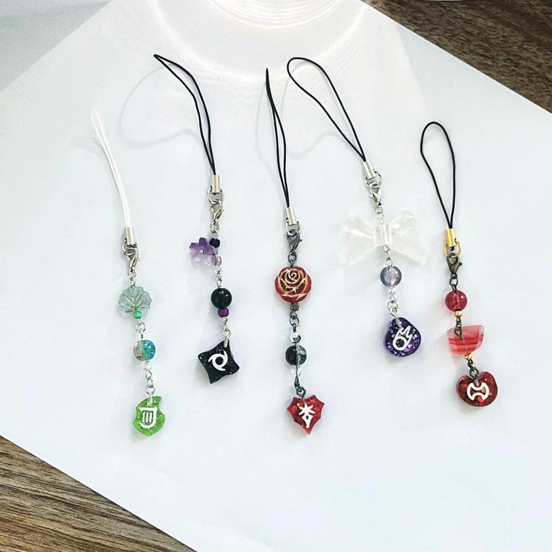 FFXIV Mini Job Stones | Soul Crystal Phone Charm | Handmade Glass Paper ...