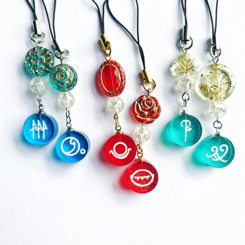 FFXIV the Twelve Symbols | Pantheon of Eorzea Phone Charm | Handmade ...