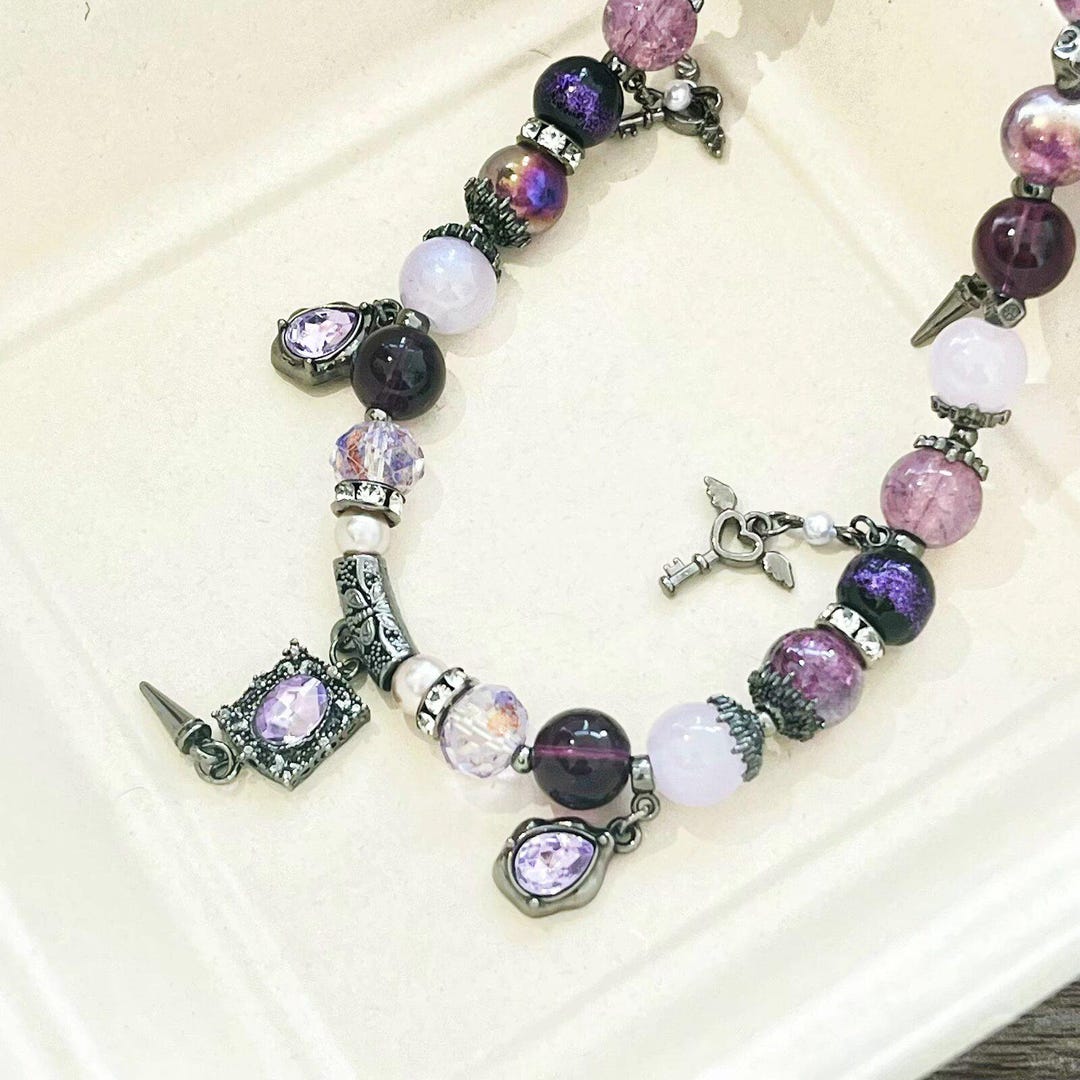 Honkai Star Rail the Herta Inspired Necklace | Gothic Lolita Purple ...