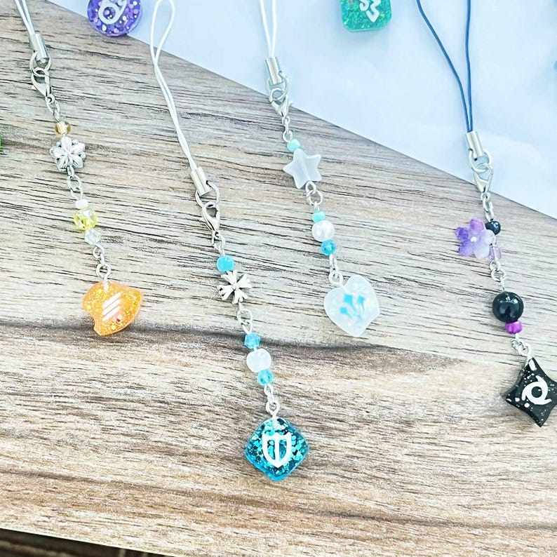 FFXIV Mini Job Stones | Soul Crystal Phone Charm | Handmade Glass Paper ...