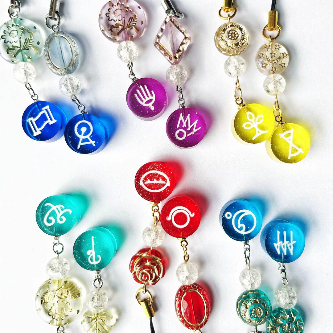 FFXIV the Twelve Symbols | Pantheon of Eorzea Phone Charm | Handmade ...