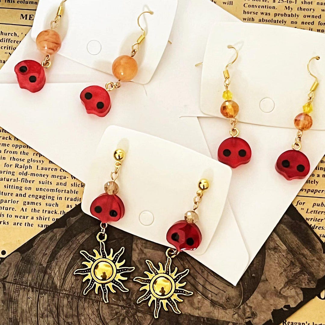Final Fantasy XIV Azem Earrings | FFXIV Convocation of Fourteen Resin ...