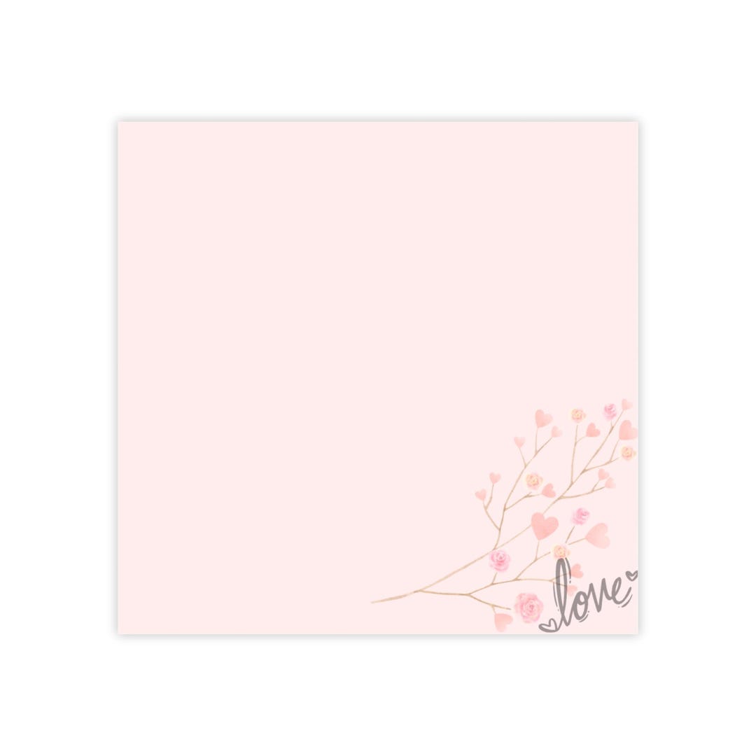 Romantic Floral Notepads | Cute Love Notes, Stationery Gift, Everyday ...