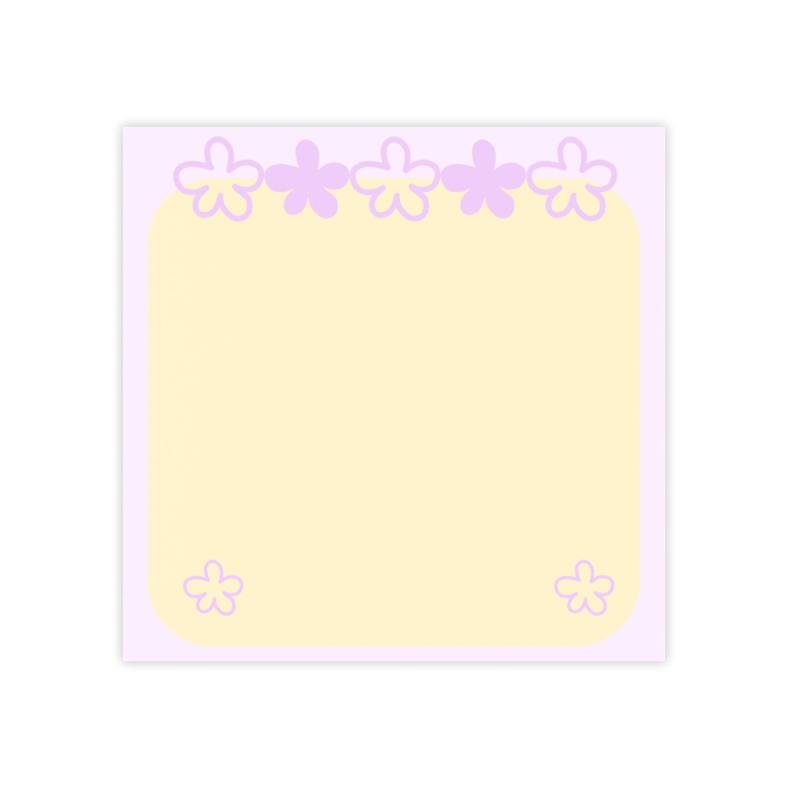 Floral Sticky Notes, Cute Post-it Note, Office, and Home, Stationery ...