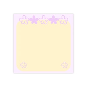 Floral Sticky Notes, Cute Post-it Note, Office, and Home, Stationery ...