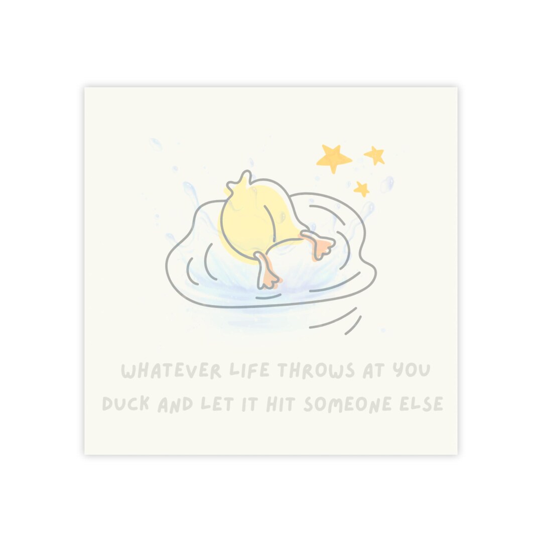 Whimsical Duck Post-it® Note Pads, Cute Office Supply, Inspirational ...