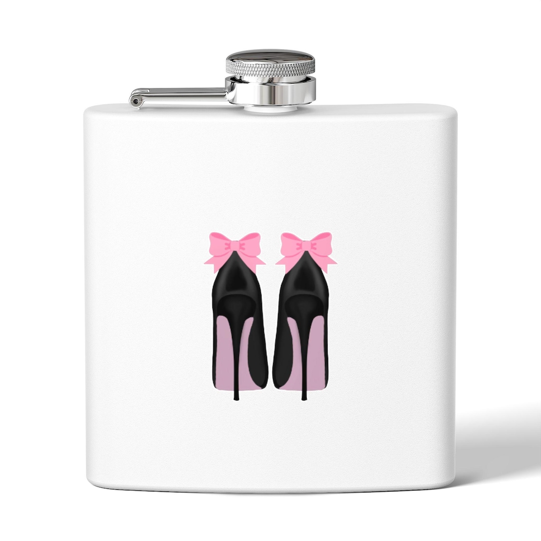 Chic High Heel Flask, Elegant Gift for Her, Bachelorette Party Favor ...