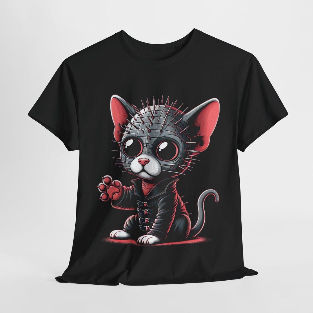 Hellraiser Pinhead Kitty - Unisex Heavy Cotton Tee - Etsy