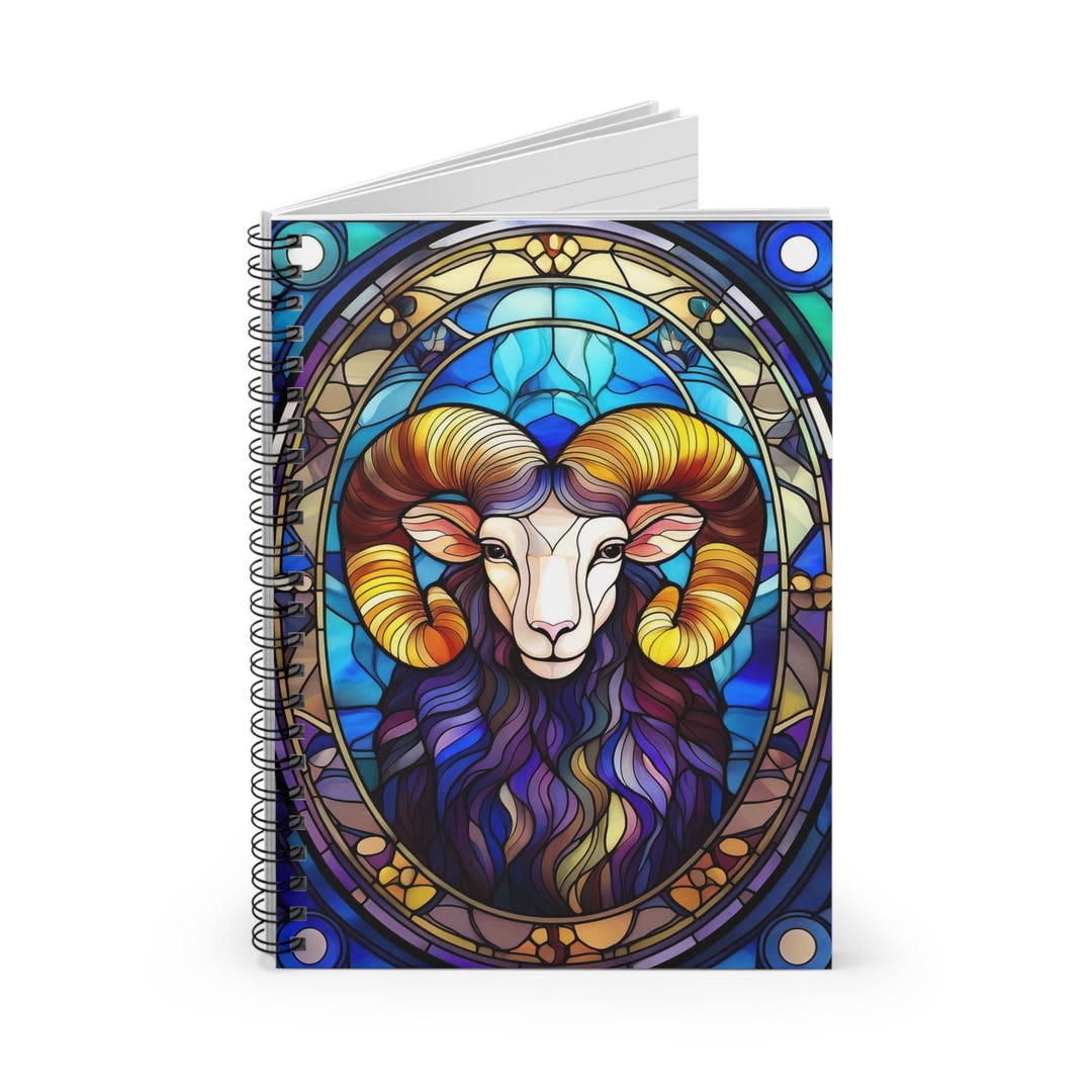 Aries Ram Spiral Notebook - Ruled Line - Etsy