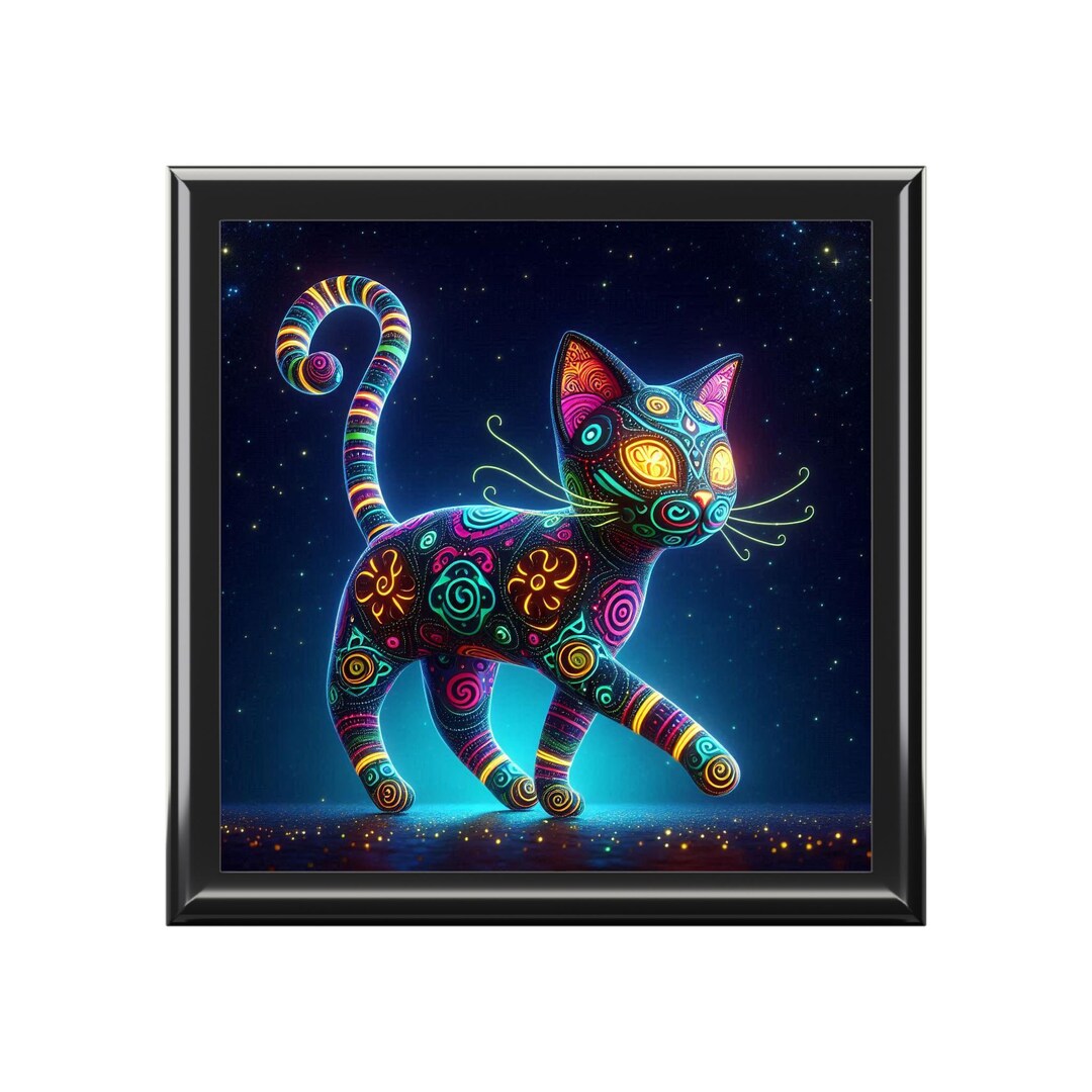 Alebrije Cat Jewelry Box - Etsy