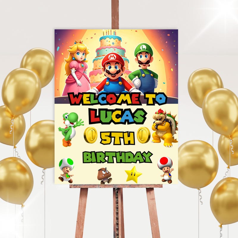 Super Mario Poster - Etsy