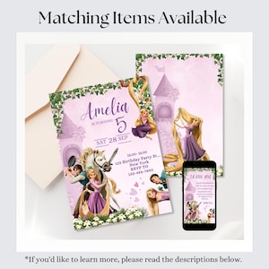 Rapunzel Welcome Sign - Tangled Birthday Poster - Editable Canva ...